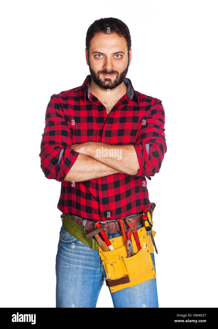 Plaid shirt jeans Cut Out Stock Images & Pictures - Alamy