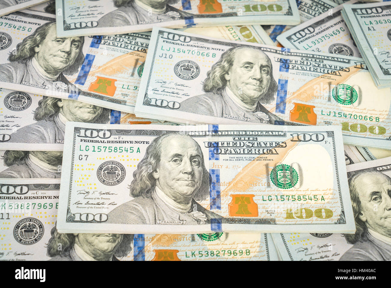 One hundred dollars background Stock Photo - Alamy