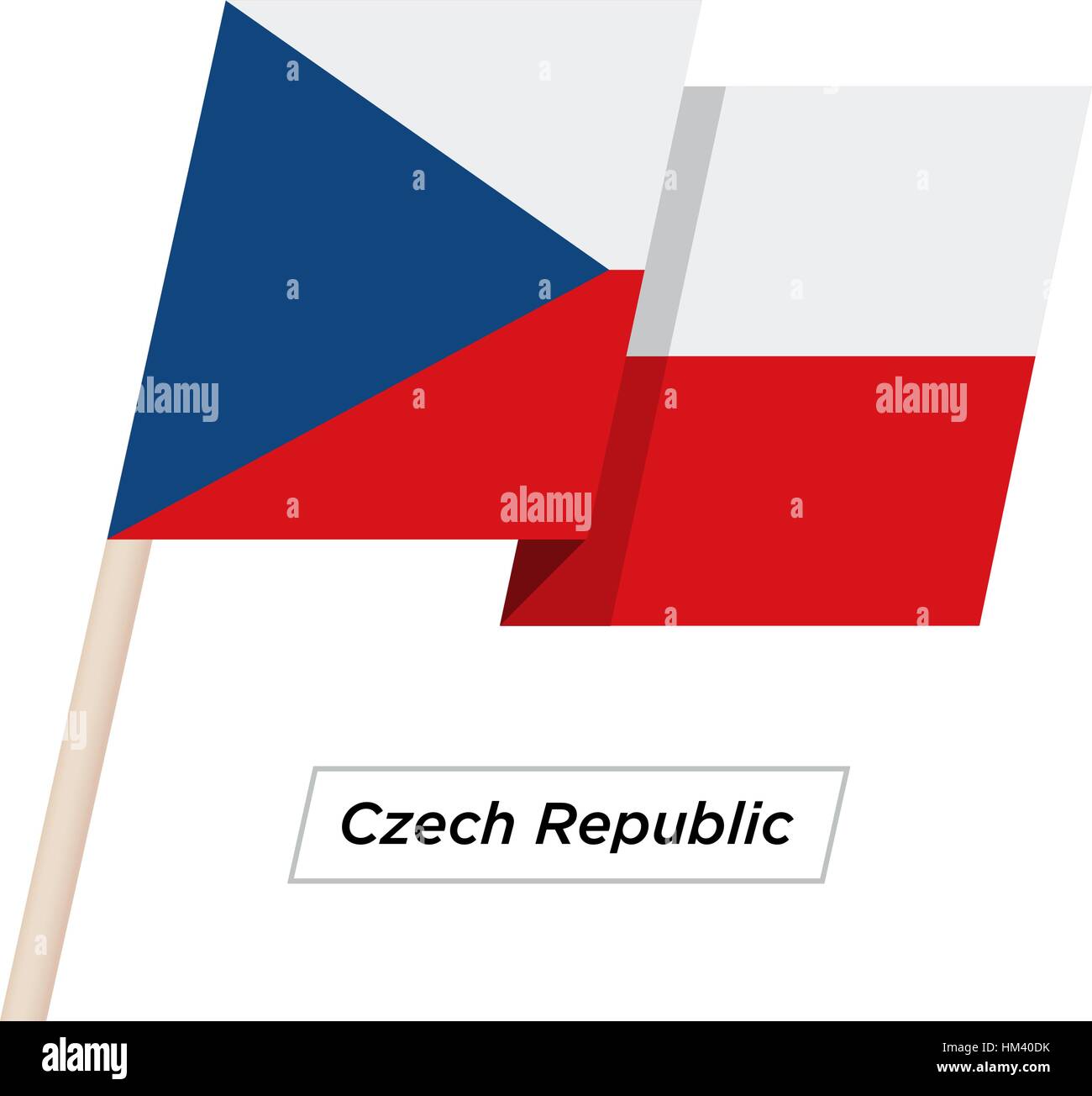 Wavy flag of czech republic hi-res stock photography and images - Alamy