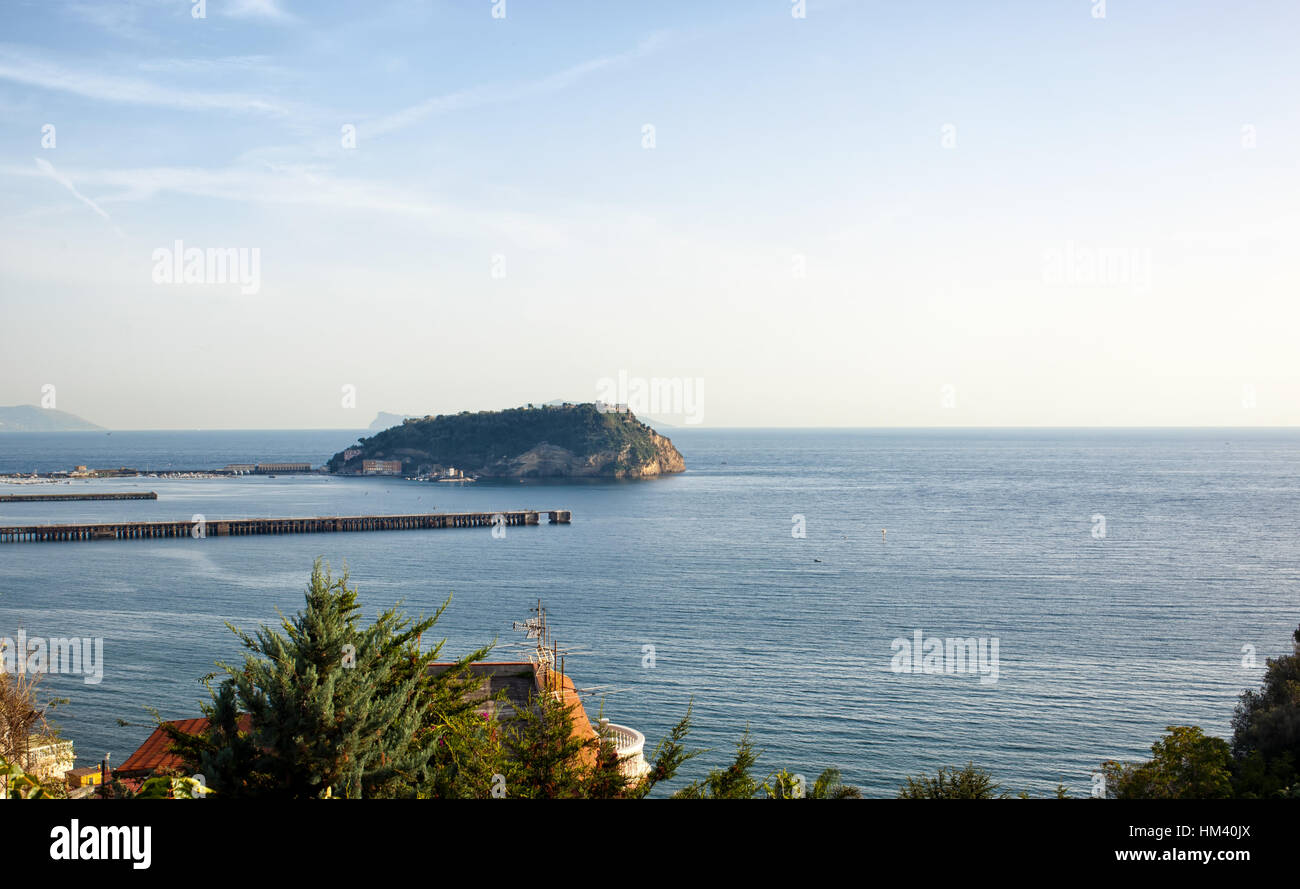 View of Nisida island in the gulf of Pozzuoli, Naples, Italy Stock ...