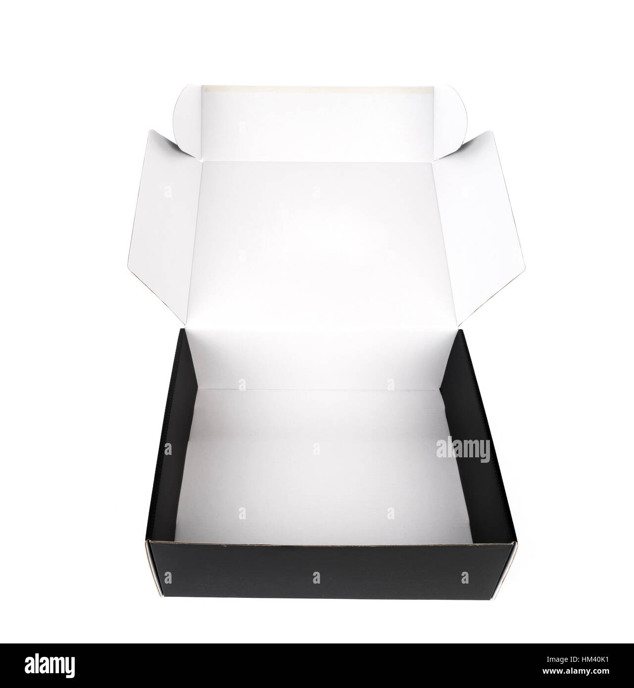 Black box on a white background Stock Photo - Alamy