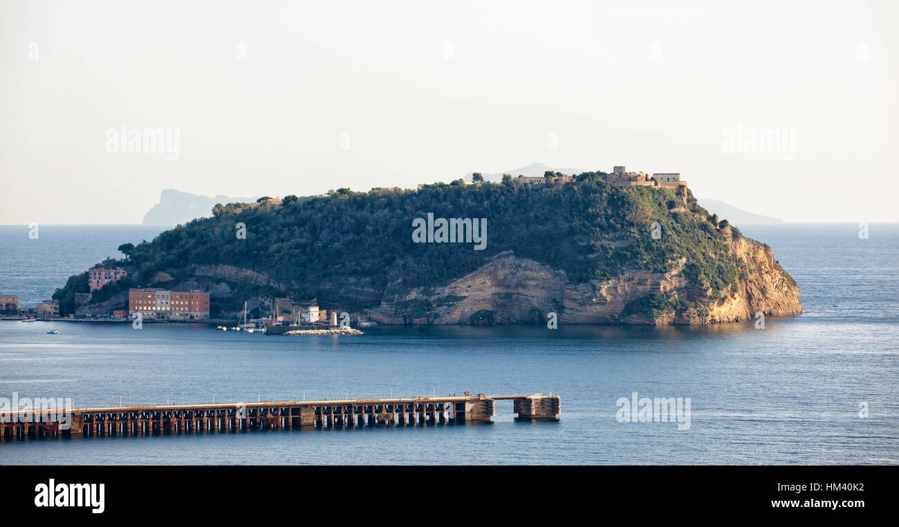 View of Nisida island in the gulf of Pozzuoli, Naples, Italy Stock ...