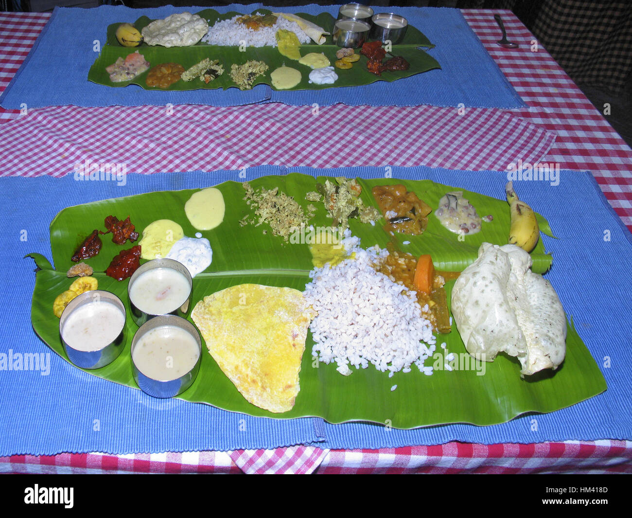 Onam Sadhya is a multi-course meal with 11 to 12 vegetarian dishes and ...
