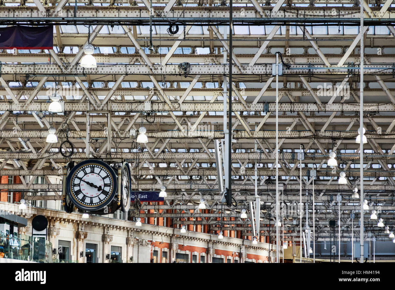 Hanging clock hi-res stock photography and images - Alamy