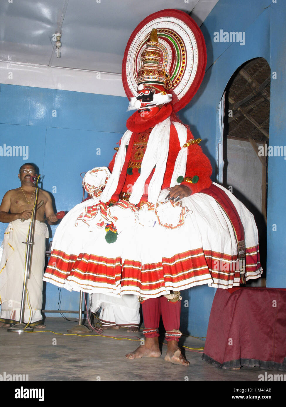 Kathakali dancer performing, Kerala, India. Kathakali is one of the ...