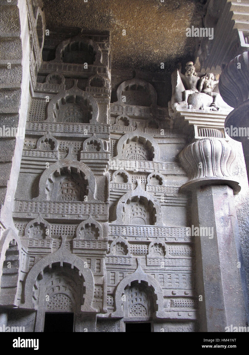 Bedse Buddhist cave. These caves are about 2,300 years old. Pune ...