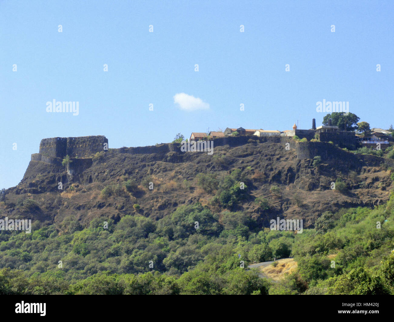 Pratapgad fort at Pratapgad, Maharasthra, India. Pratapgad literally ...