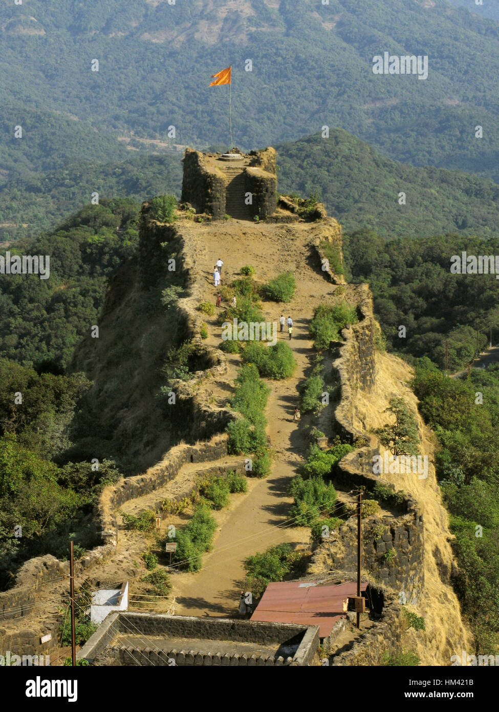 Pratapgad fort view, Maharasthra, India. Pratapgad literally 'Valour ...