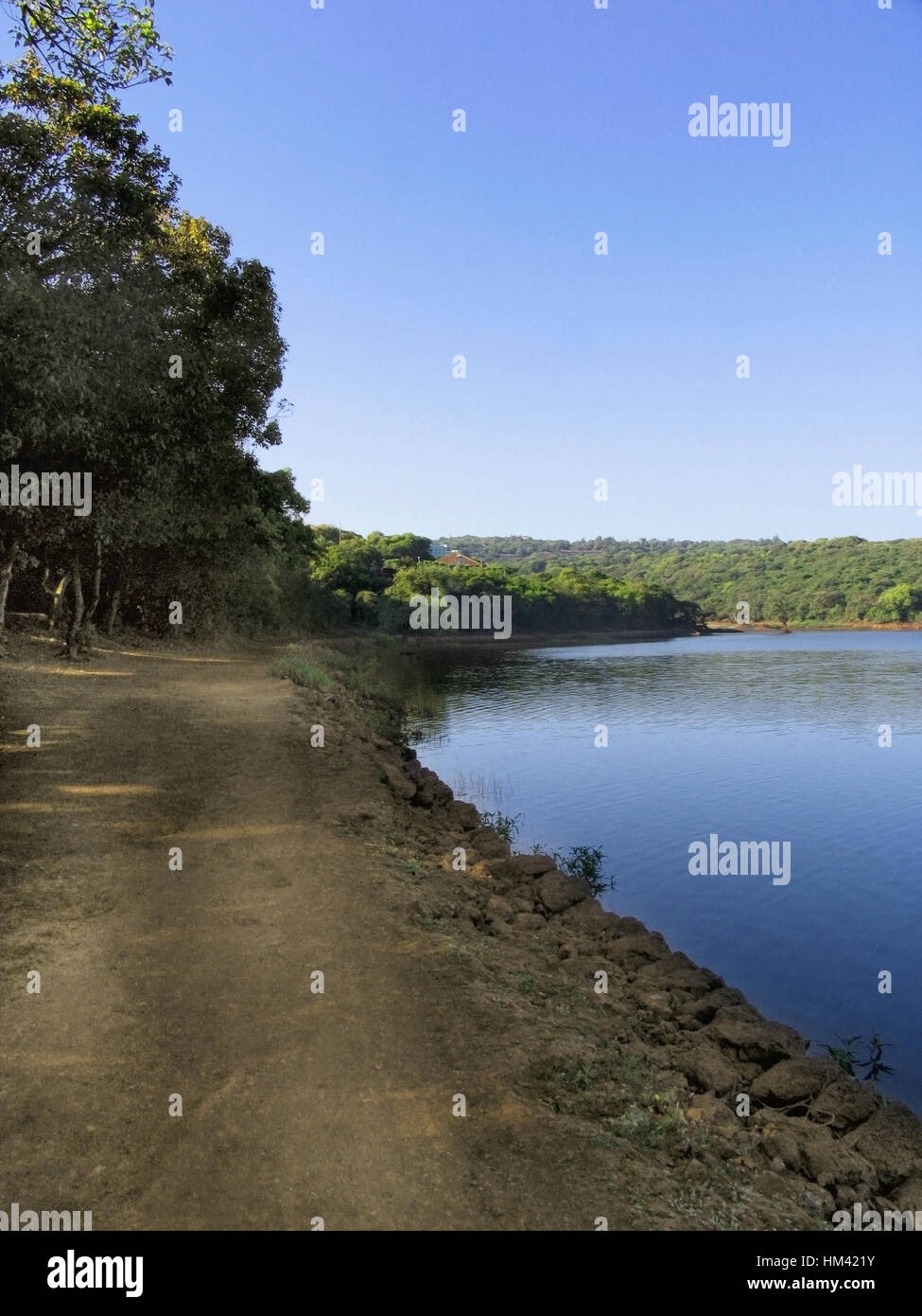 Venna-lake Mahabaleshwara, Satara, Maharasthra, India. Venna lake is ...