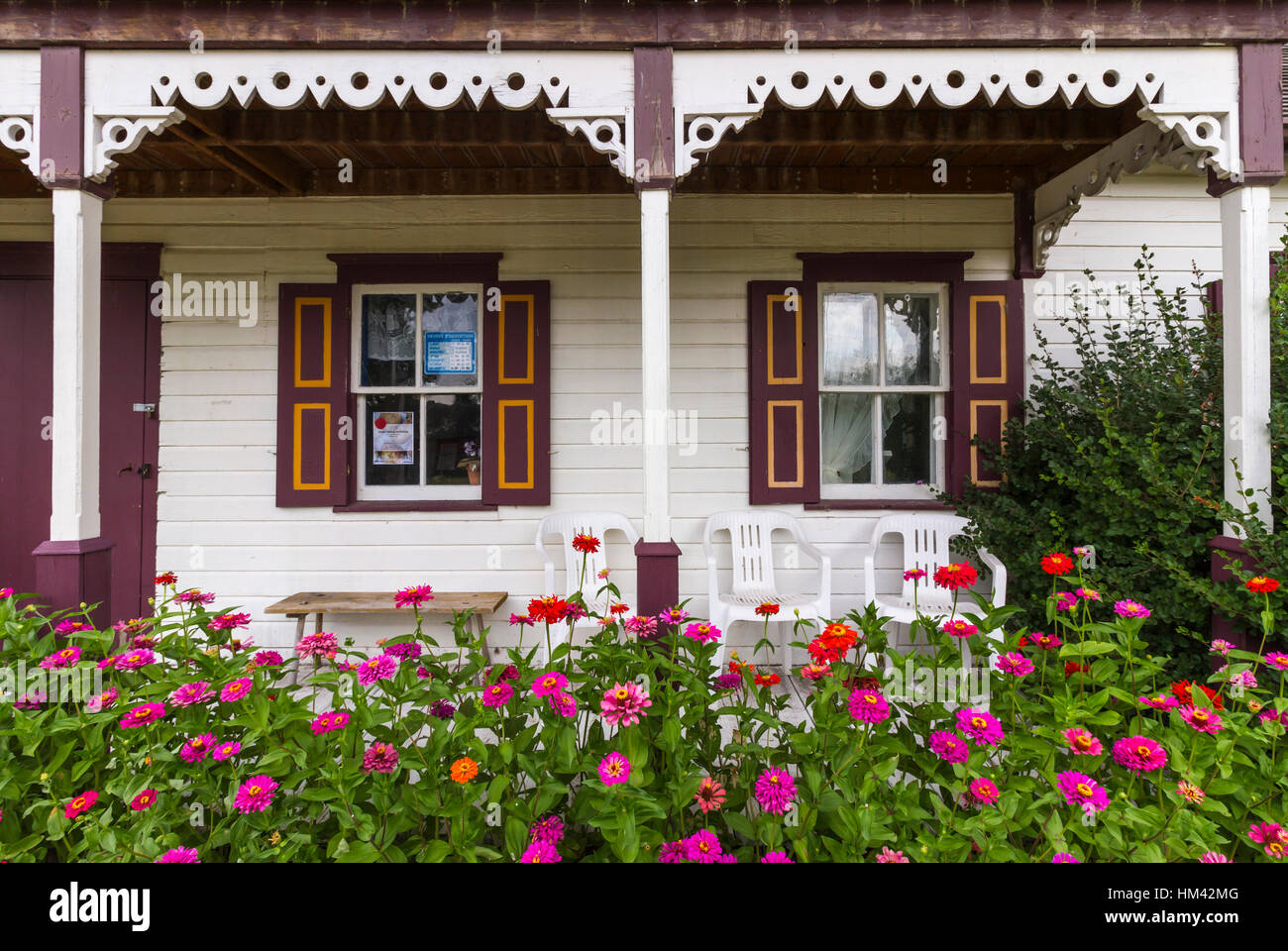 An historic restored Mennonite house/barn in Neubergthal, Manitoba ...