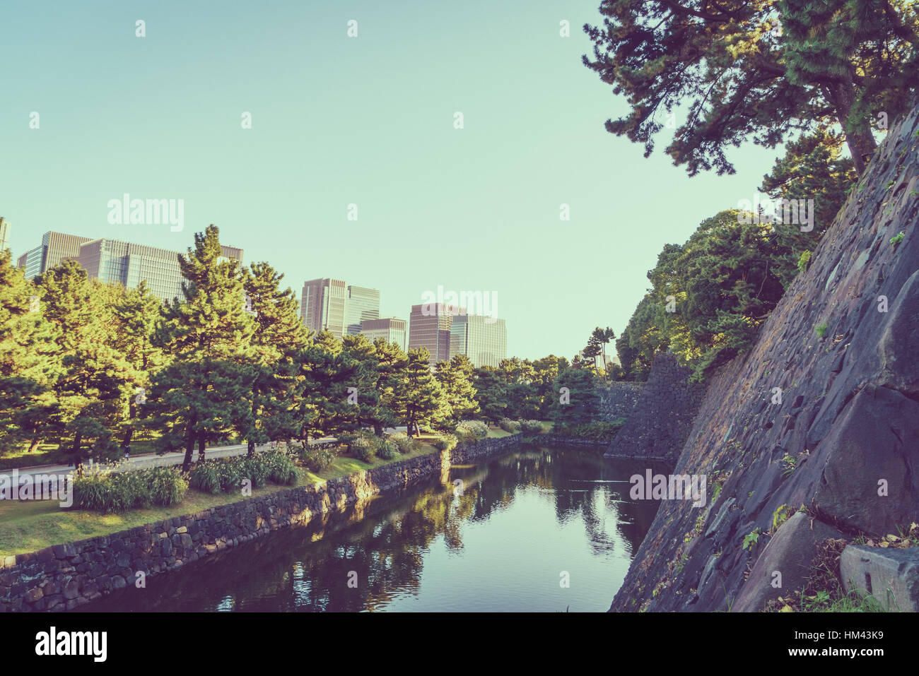 Tokyo, Japan cityscape ( Filtered image processed vintage effect Stock ...