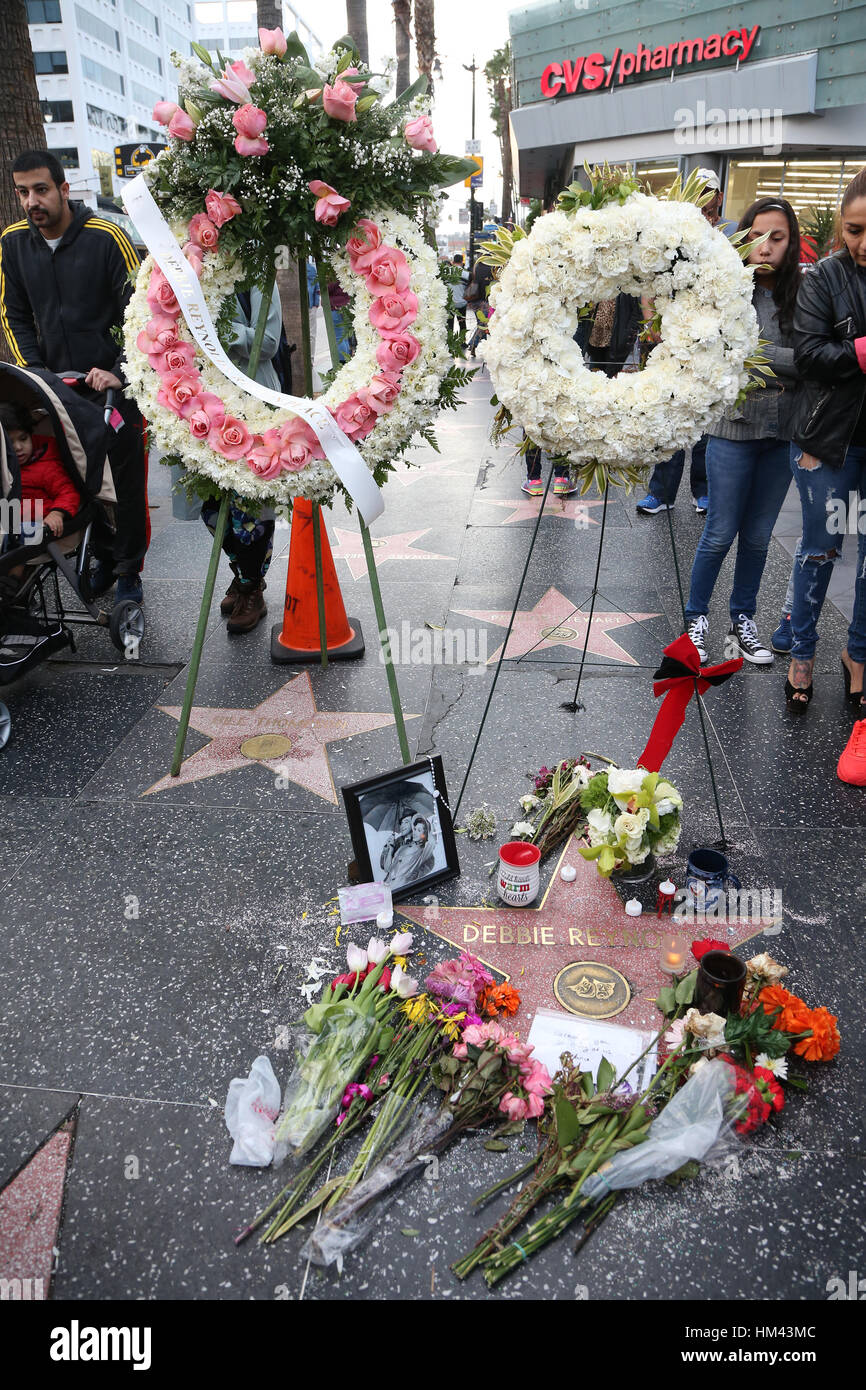 Debbie Reynolds Remembered On The Hollywood Walk Of Fame Featuring ...