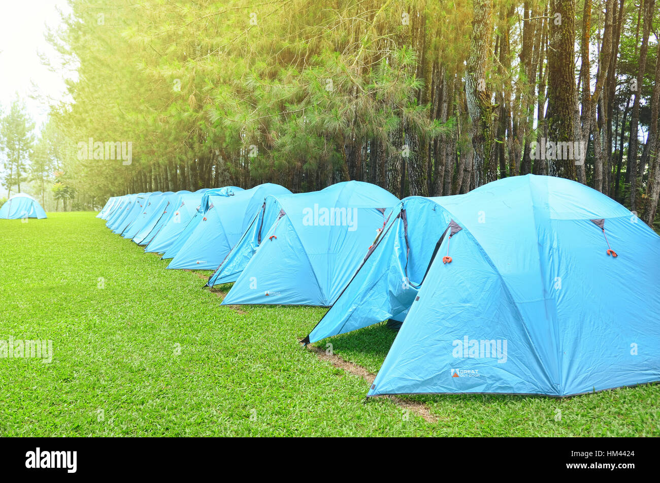 Blue tents hi-res stock photography and images - Alamy