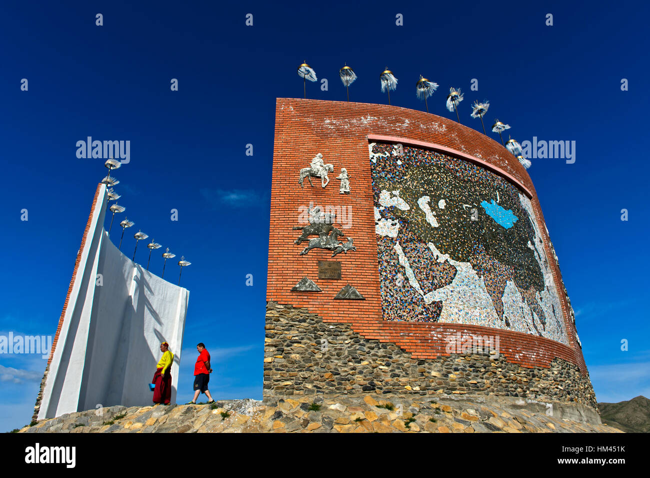 Great Imperial Map Monument, Kharkhorin, Mongolia Stock Photo - Alamy