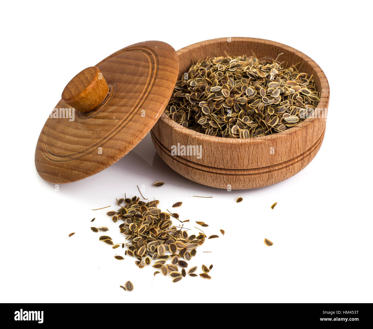 Fragrant fennel seeds on white background Stock Photo - Alamy
