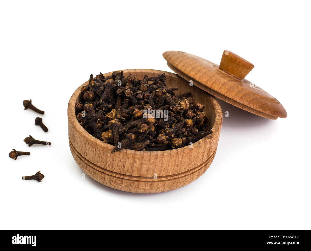 Culinary spice cloves on a white background Stock Photo - Alamy