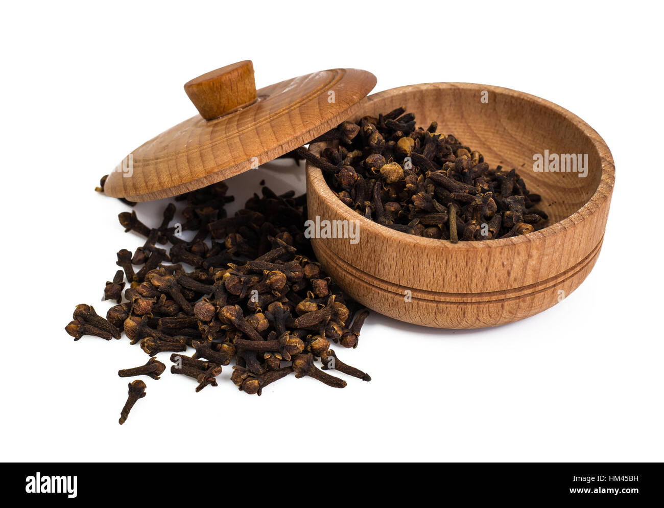 Culinary spice cloves on a white background Stock Photo - Alamy