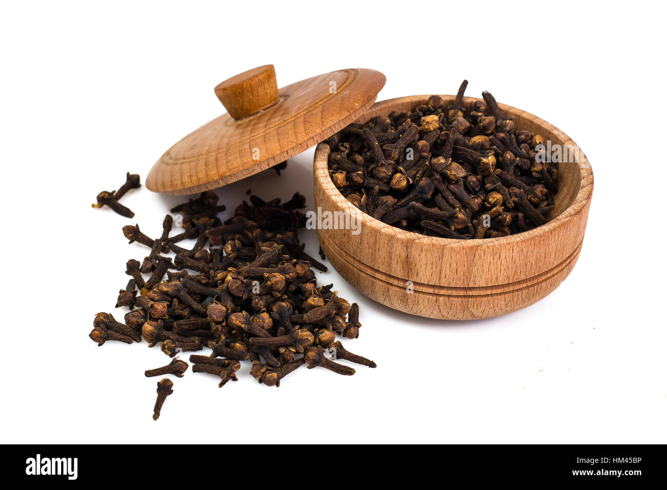 Culinary spice cloves on a white background Stock Photo - Alamy