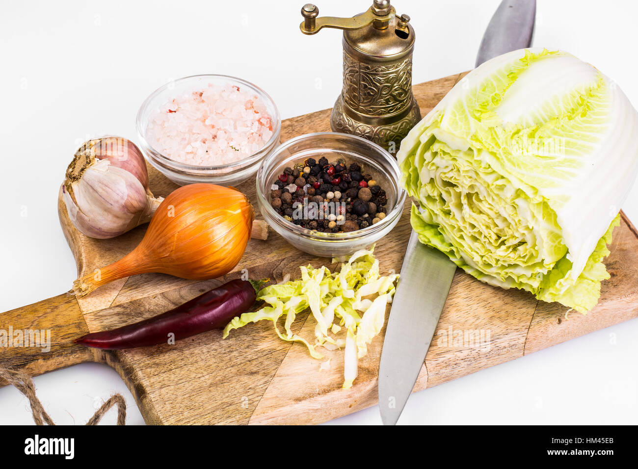 Shredded Chinese cabbage salad Stock Photo - Alamy