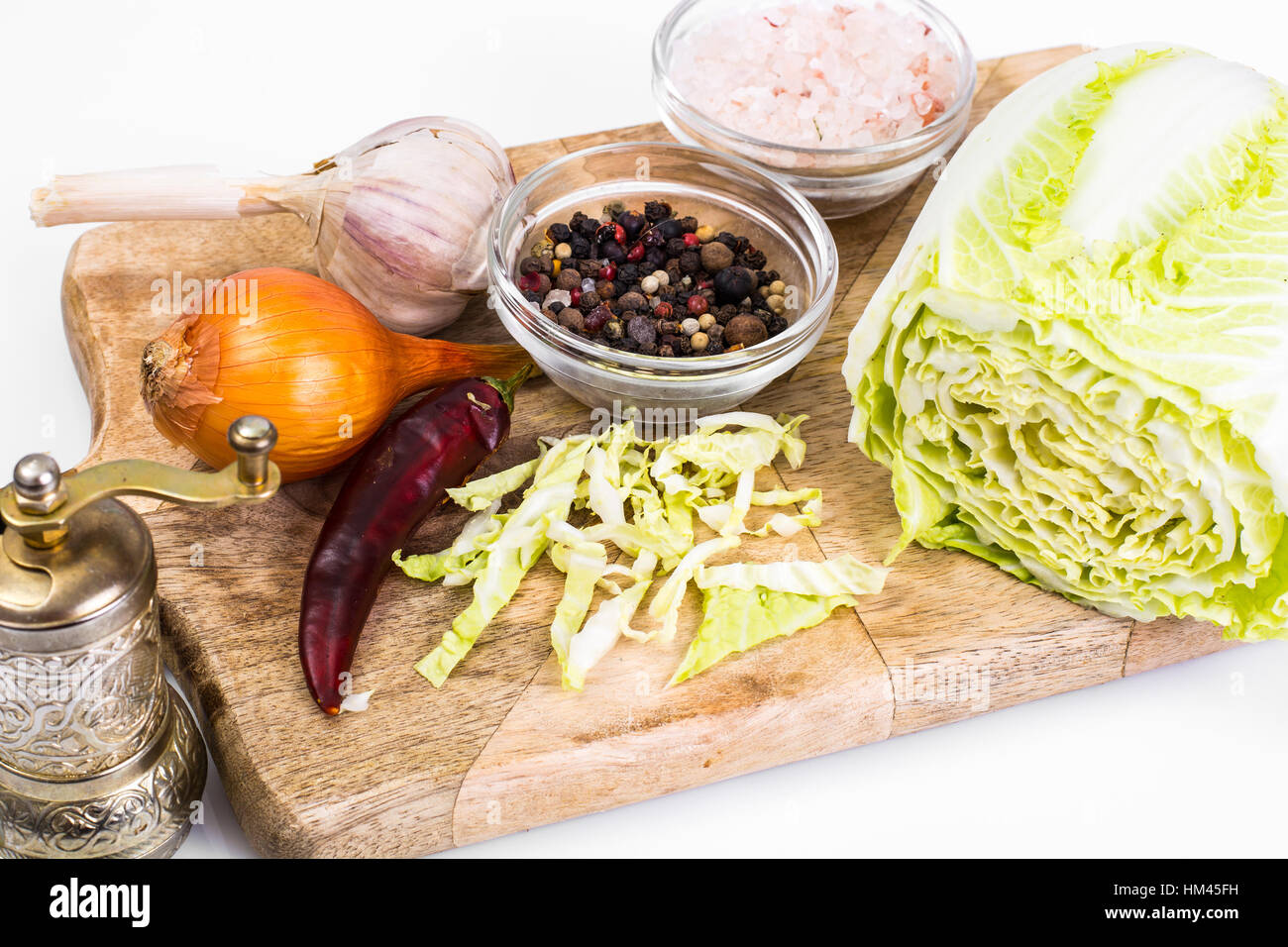 Shredded Chinese cabbage salad Stock Photo - Alamy