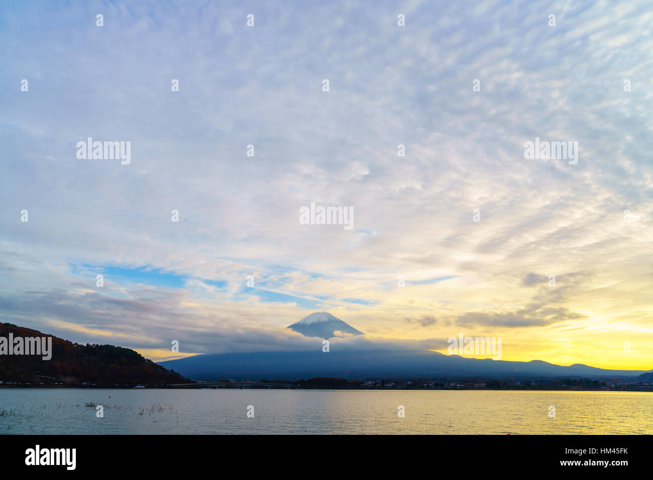 Mount Fuji sunset, Japan Stock Photo - Alamy