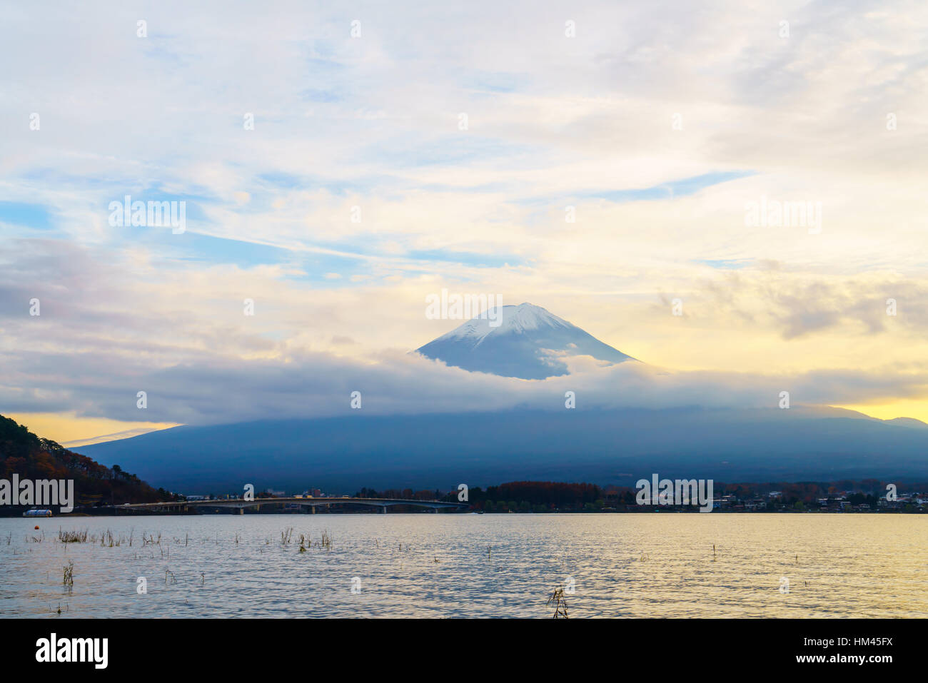 Mount Fuji sunset, Japan Stock Photo - Alamy