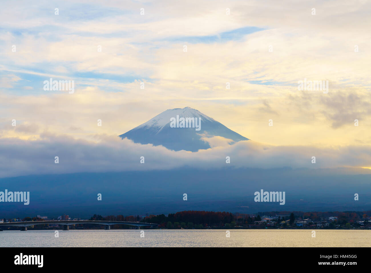 Mount Fuji sunset, Japan Stock Photo - Alamy