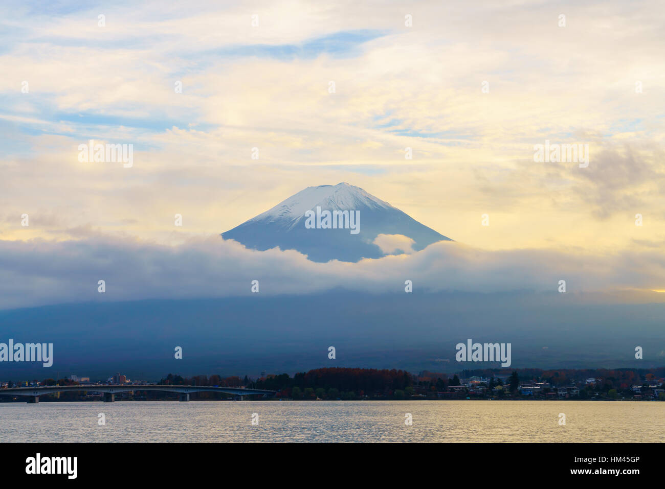 Mount Fuji sunset, Japan Stock Photo - Alamy