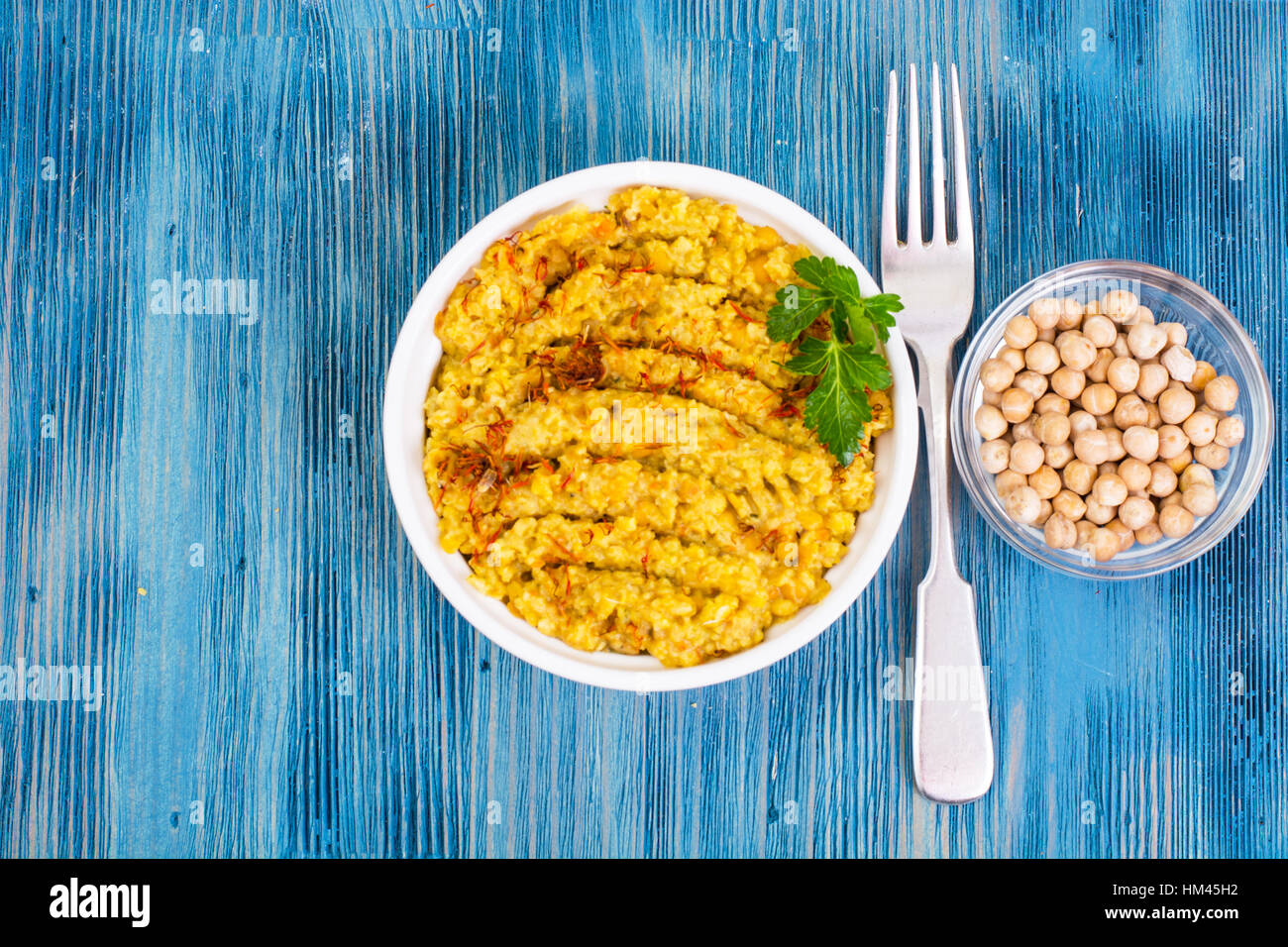 Chickpea dish traditional Middle Eastern cuisine Stock Photo - Alamy