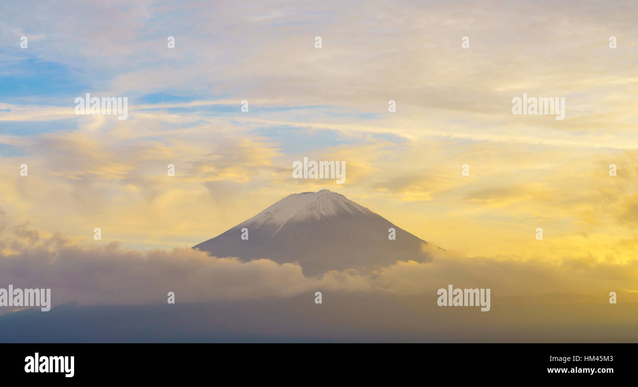Mount Fuji sunset, Japan Stock Photo - Alamy