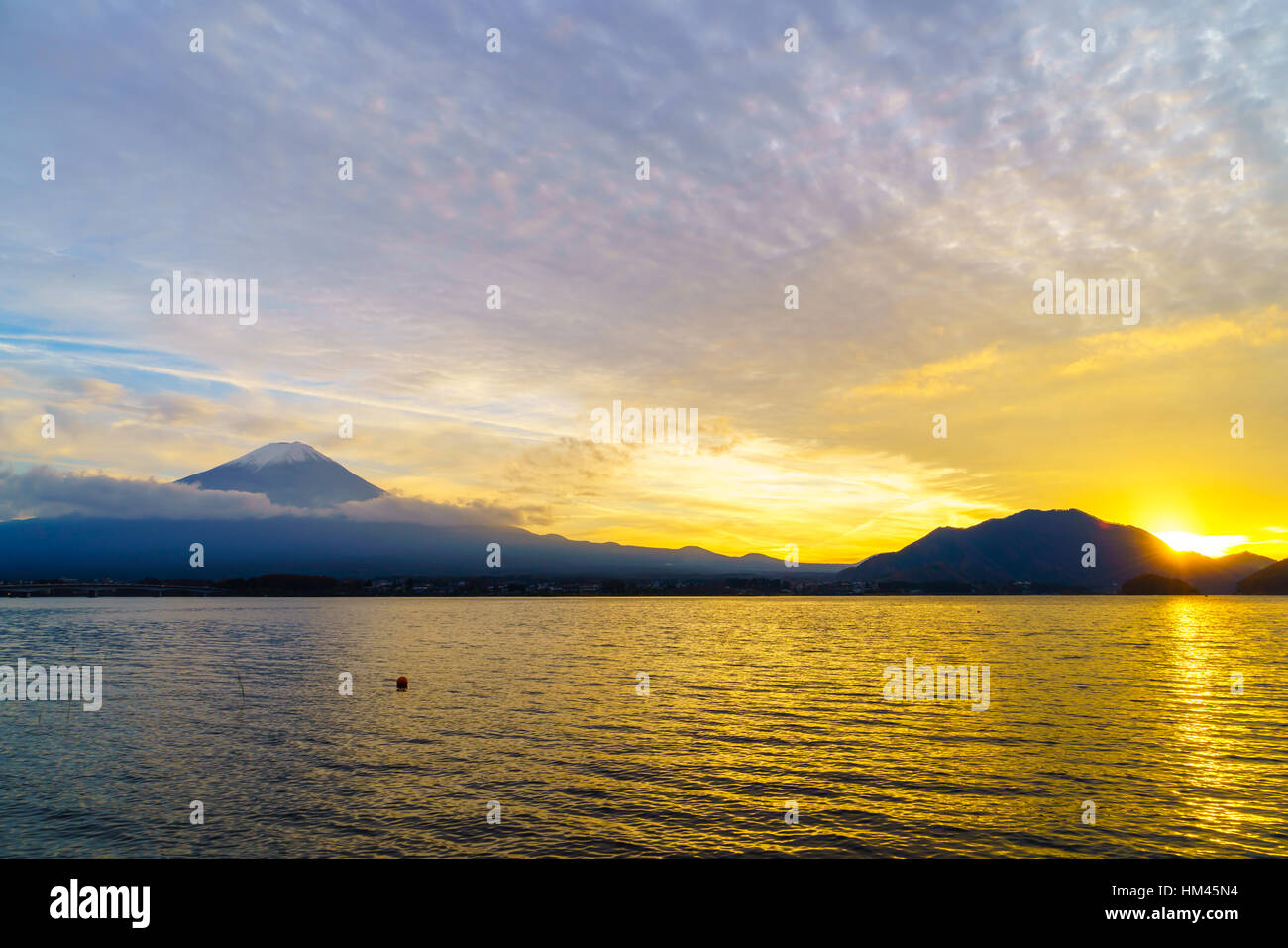 Mount Fuji sunset, Japan Stock Photo - Alamy