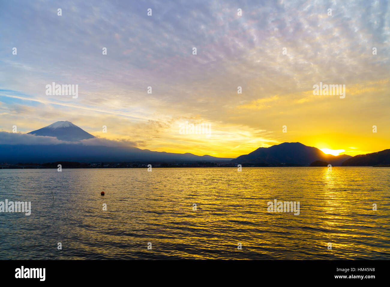 Mount Fuji sunset, Japan Stock Photo - Alamy