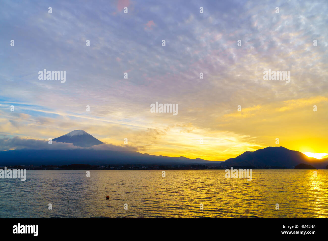 Mount Fuji sunset, Japan Stock Photo - Alamy