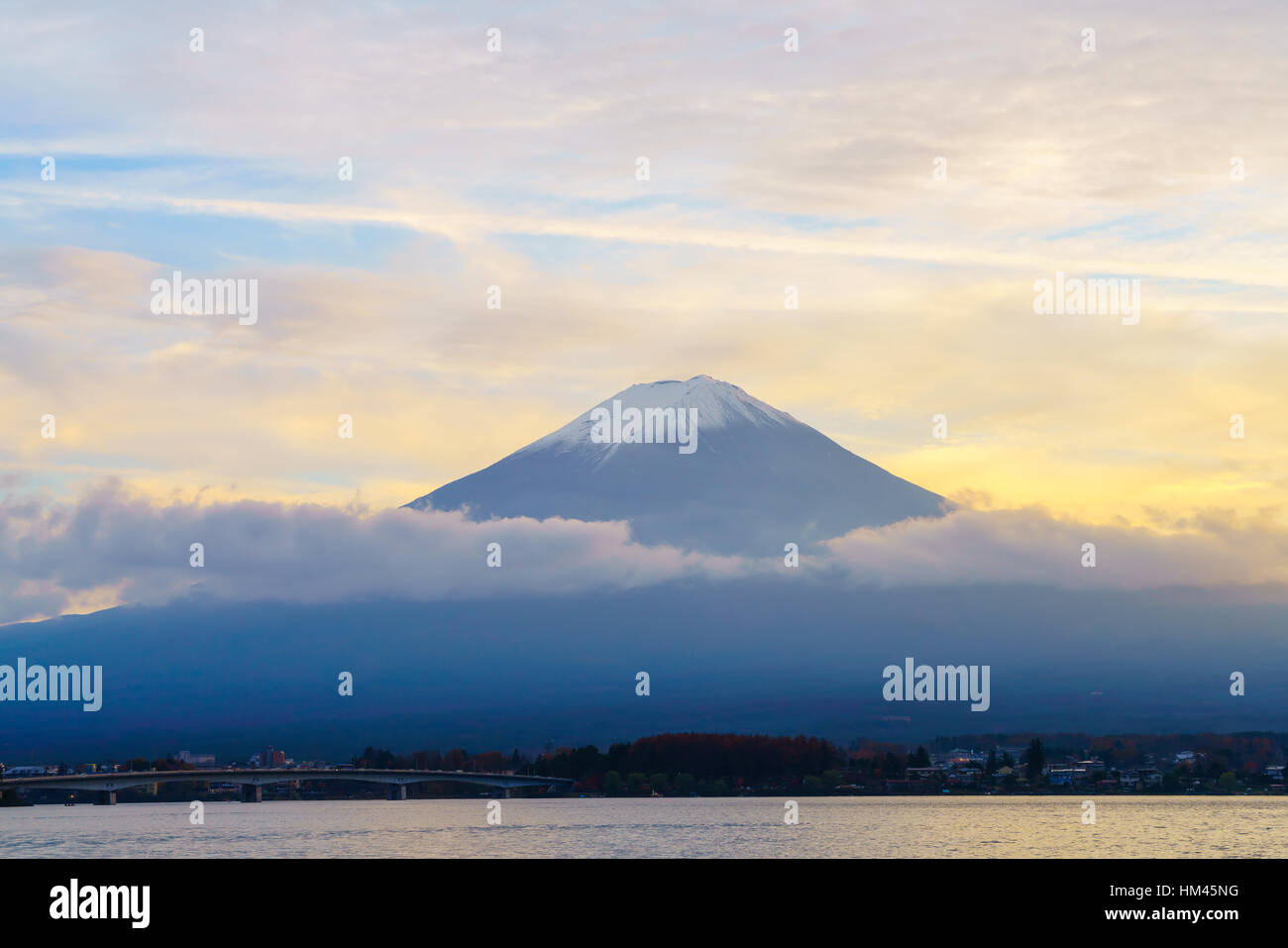Mount Fuji sunset, Japan Stock Photo - Alamy
