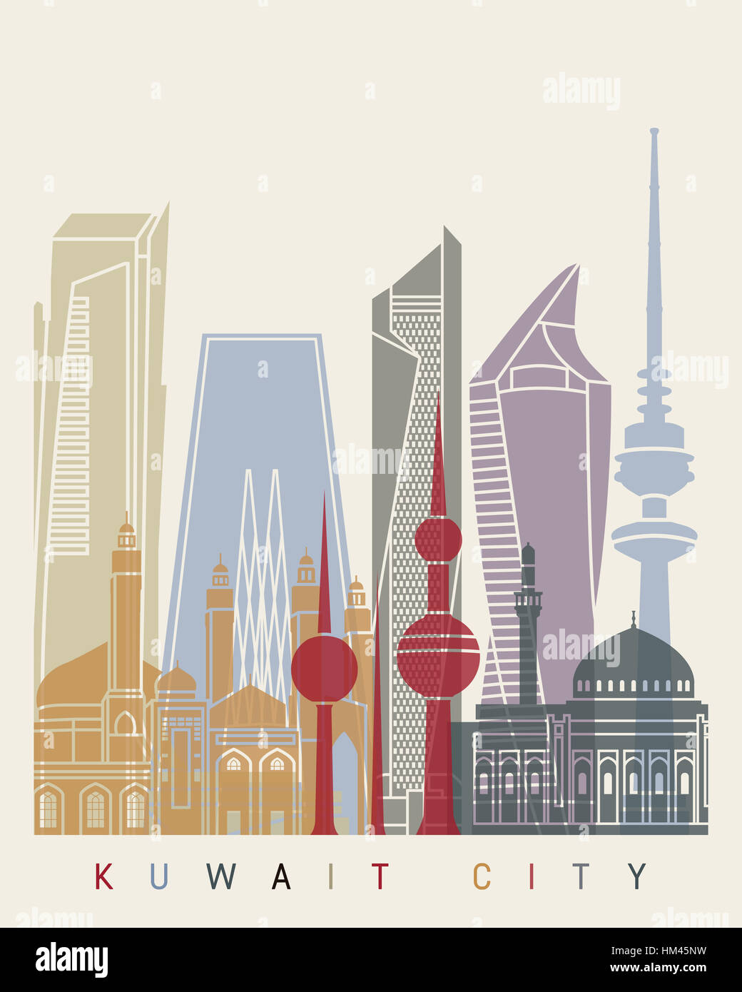 Kuwait poster hi-res stock photography and images - Alamy