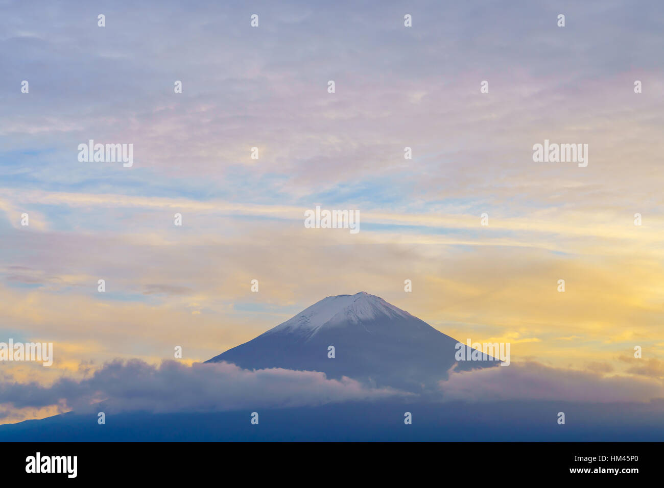 Mount Fuji sunset, Japan Stock Photo - Alamy