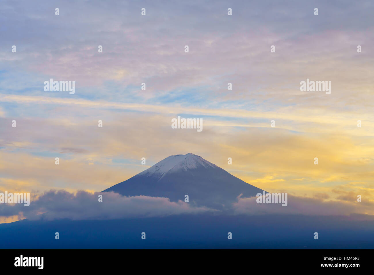 Mount Fuji sunset, Japan Stock Photo - Alamy