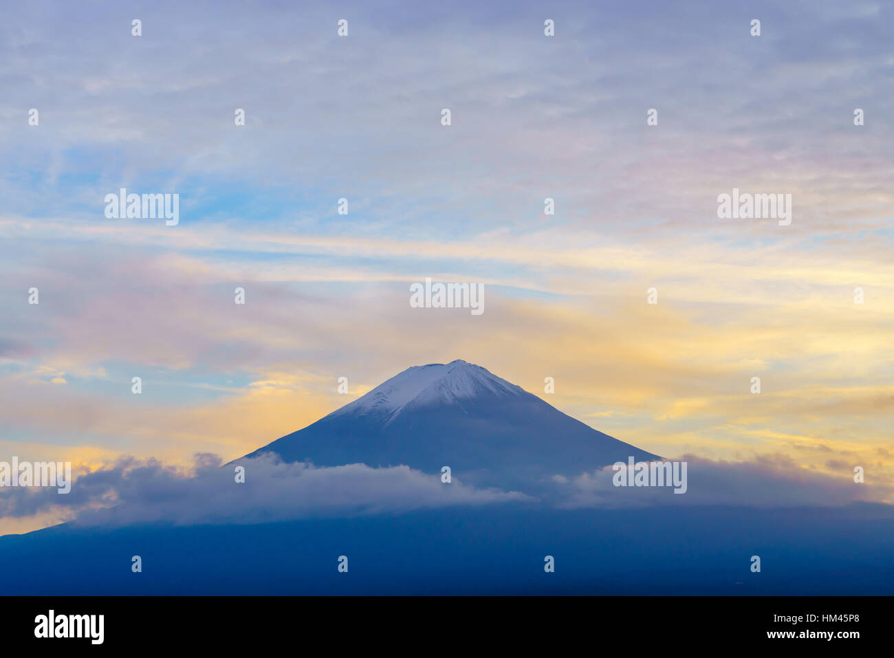 Mount Fuji sunset, Japan Stock Photo - Alamy