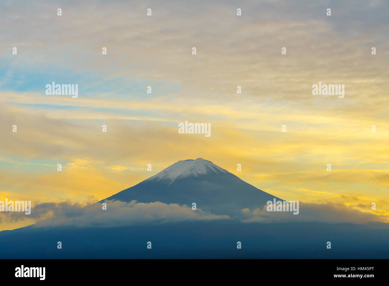 Mount Fuji sunset, Japan Stock Photo - Alamy