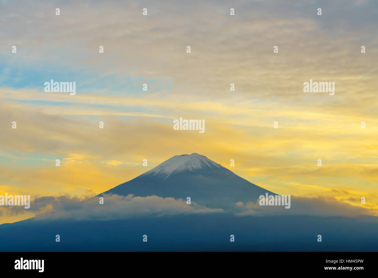Mount Fuji sunset, Japan Stock Photo - Alamy