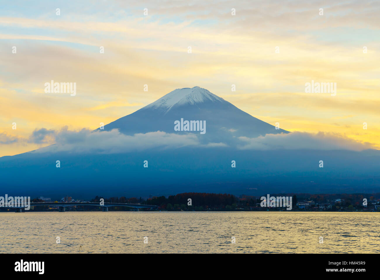 Mount Fuji sunset, Japan Stock Photo - Alamy