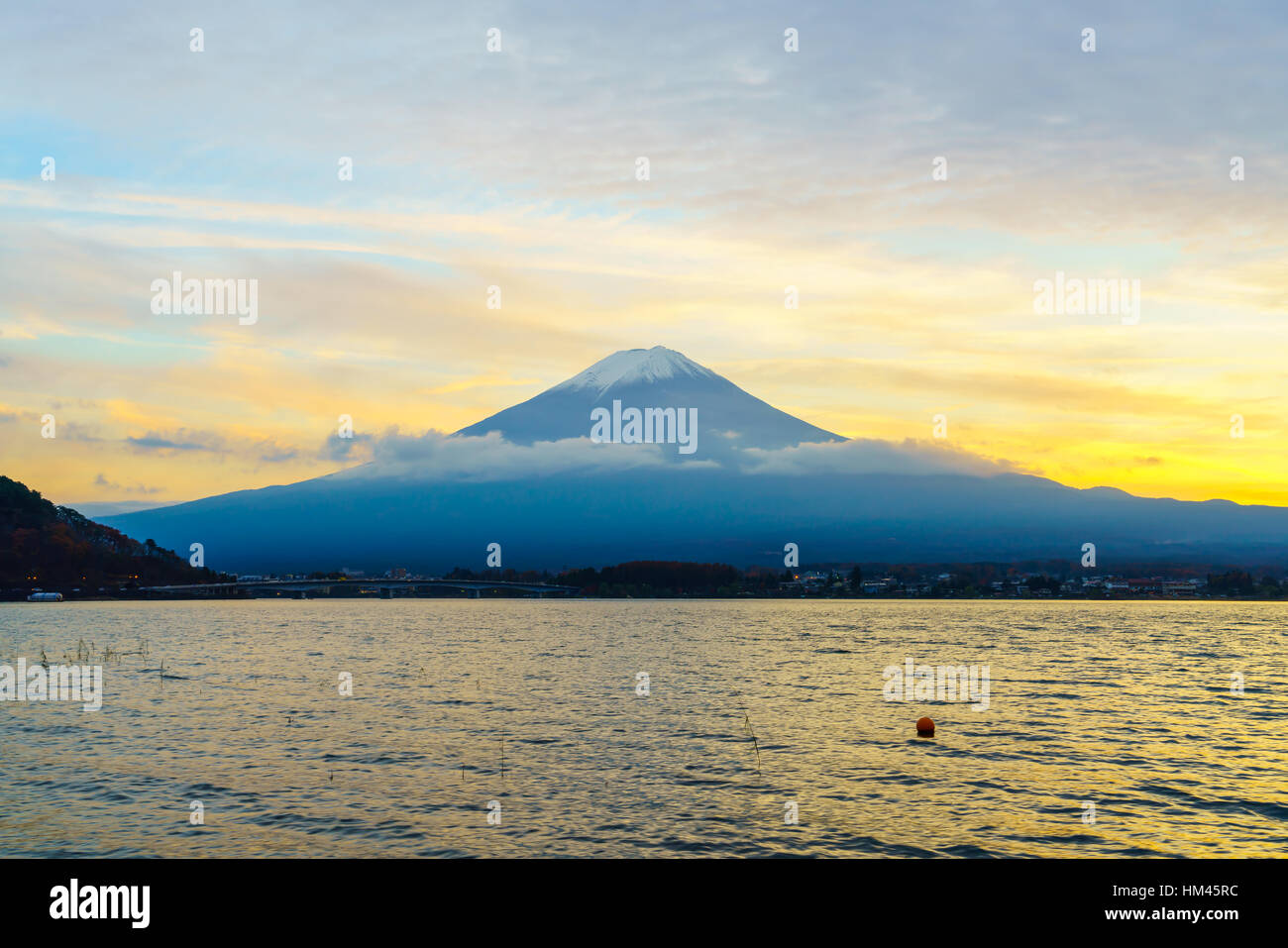 Mount Fuji sunset, Japan Stock Photo - Alamy