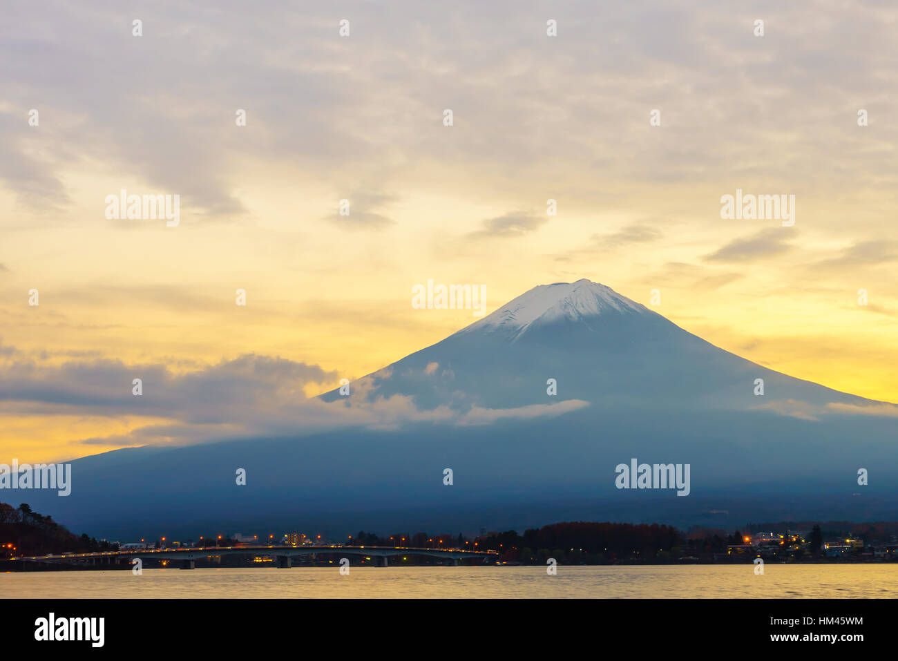 Mount Fuji sunset, Japan Stock Photo - Alamy
