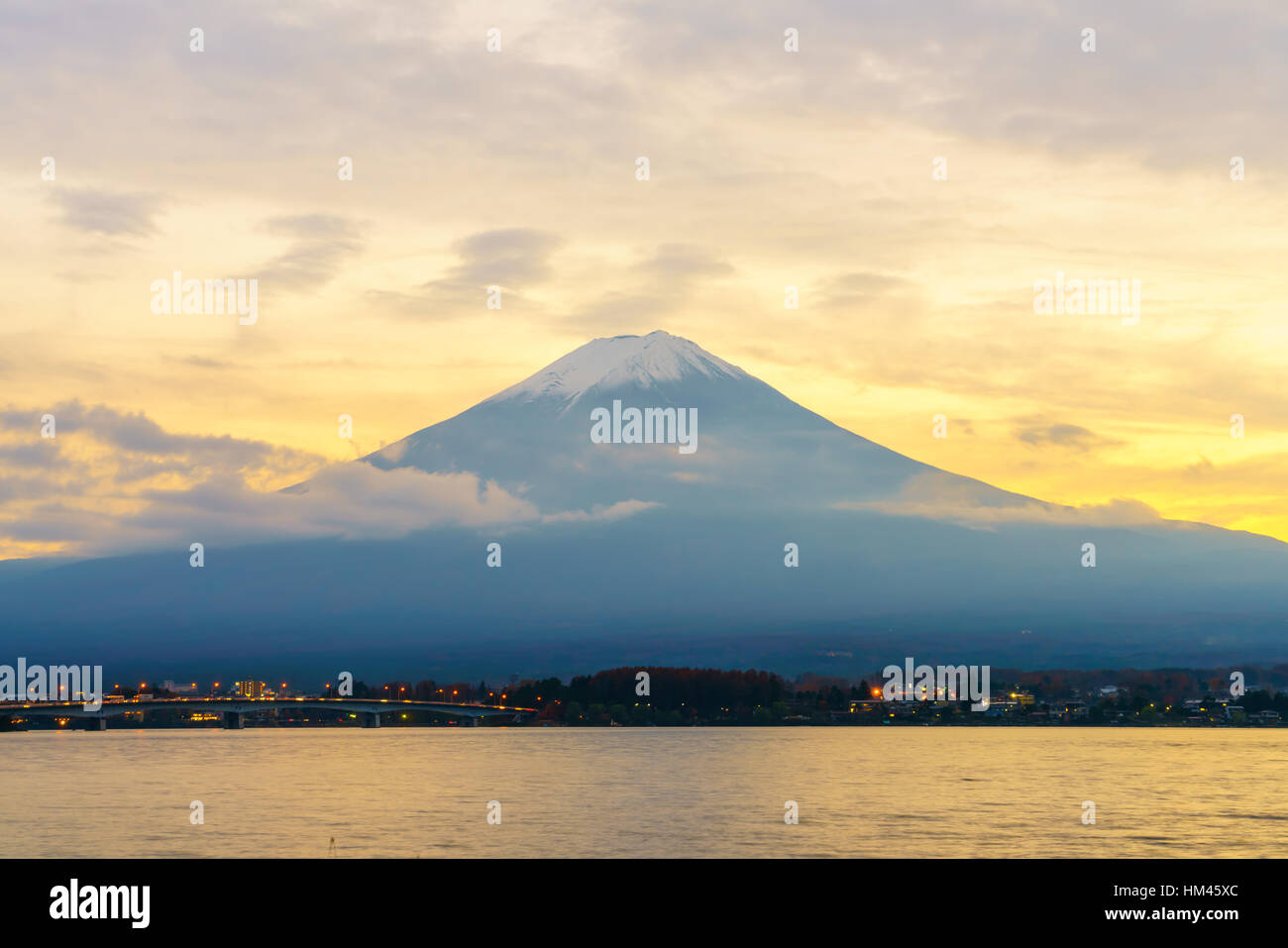 Mount Fuji sunset, Japan Stock Photo - Alamy