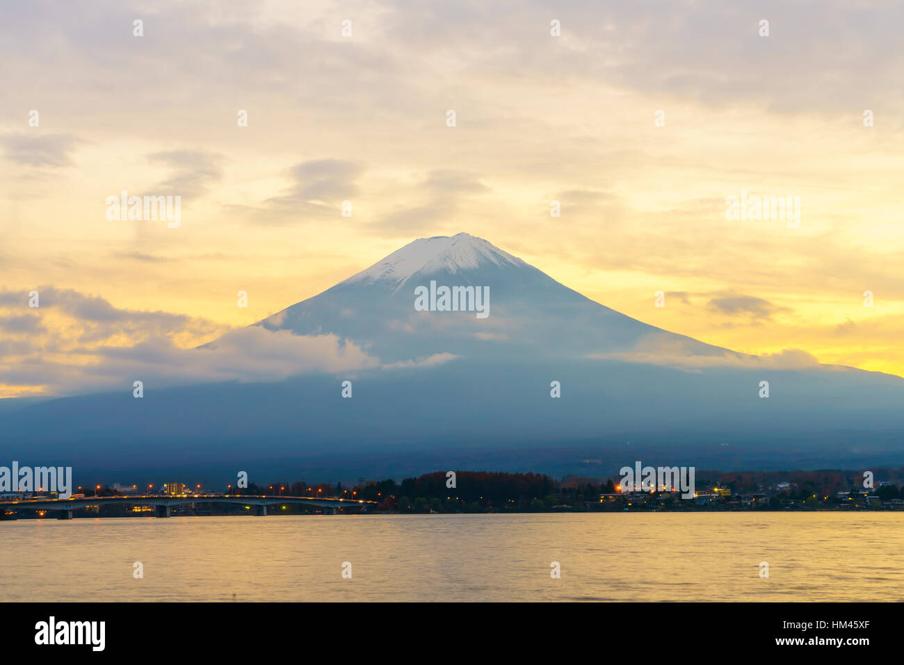 Mount Fuji sunset, Japan Stock Photo - Alamy