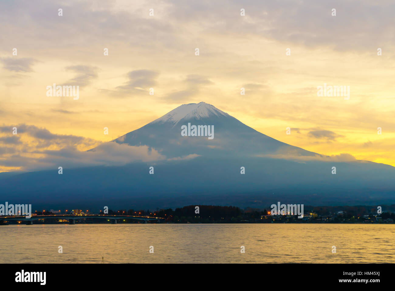 Mount Fuji sunset, Japan Stock Photo - Alamy