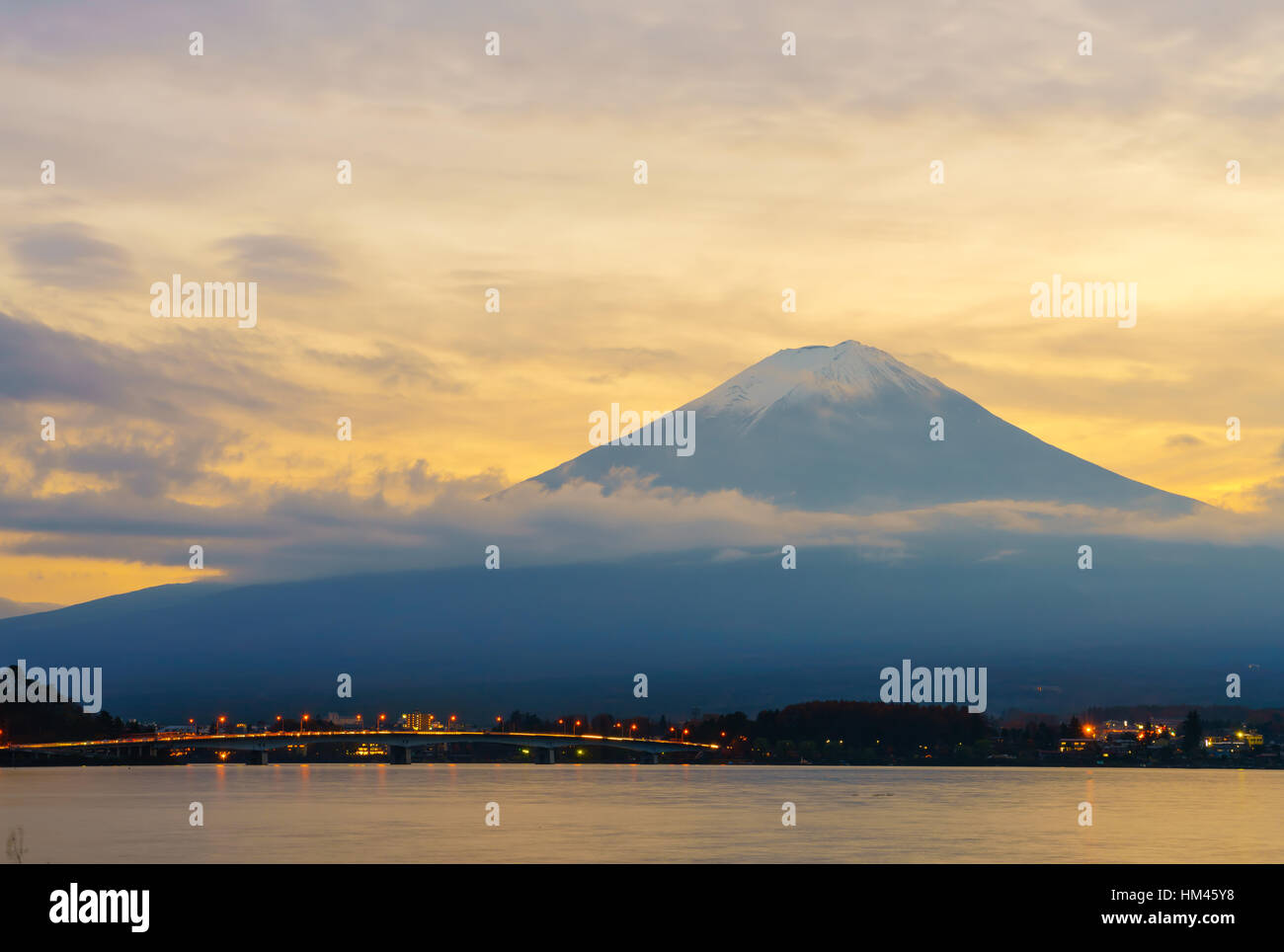 Mount Fuji sunset, Japan Stock Photo - Alamy