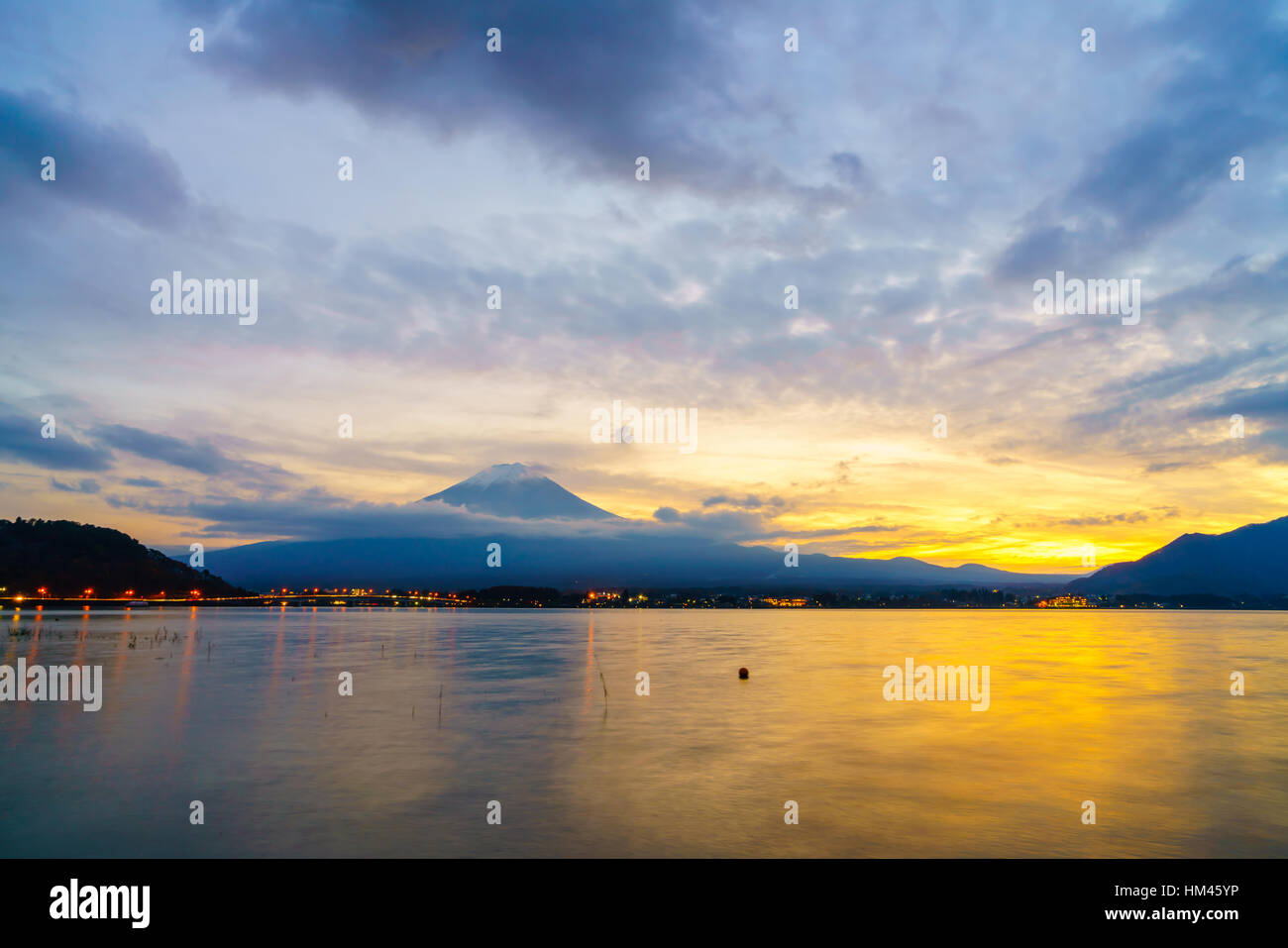 Mount Fuji sunset, Japan Stock Photo - Alamy