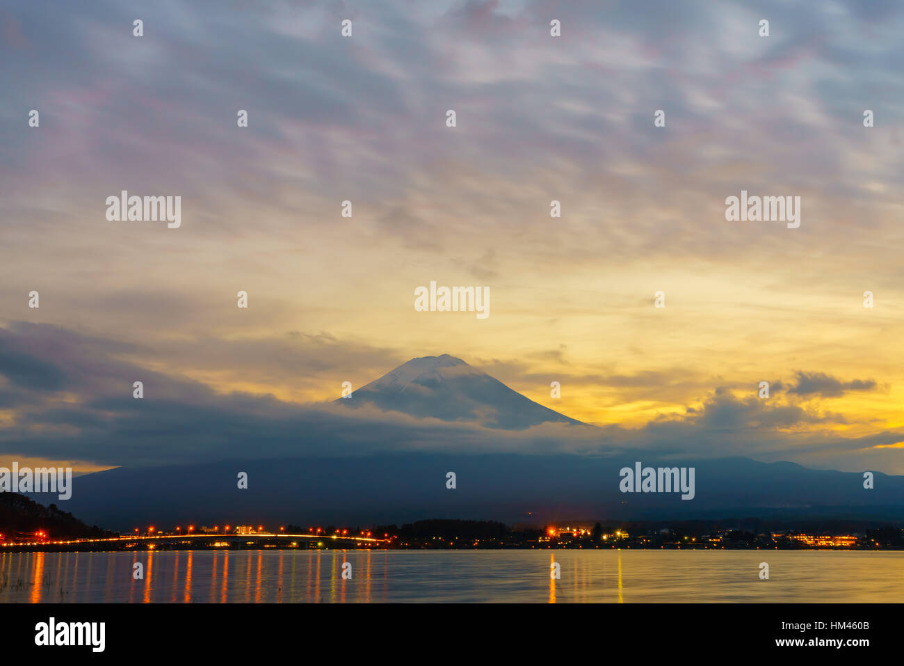 Mount Fuji sunset, Japan Stock Photo - Alamy