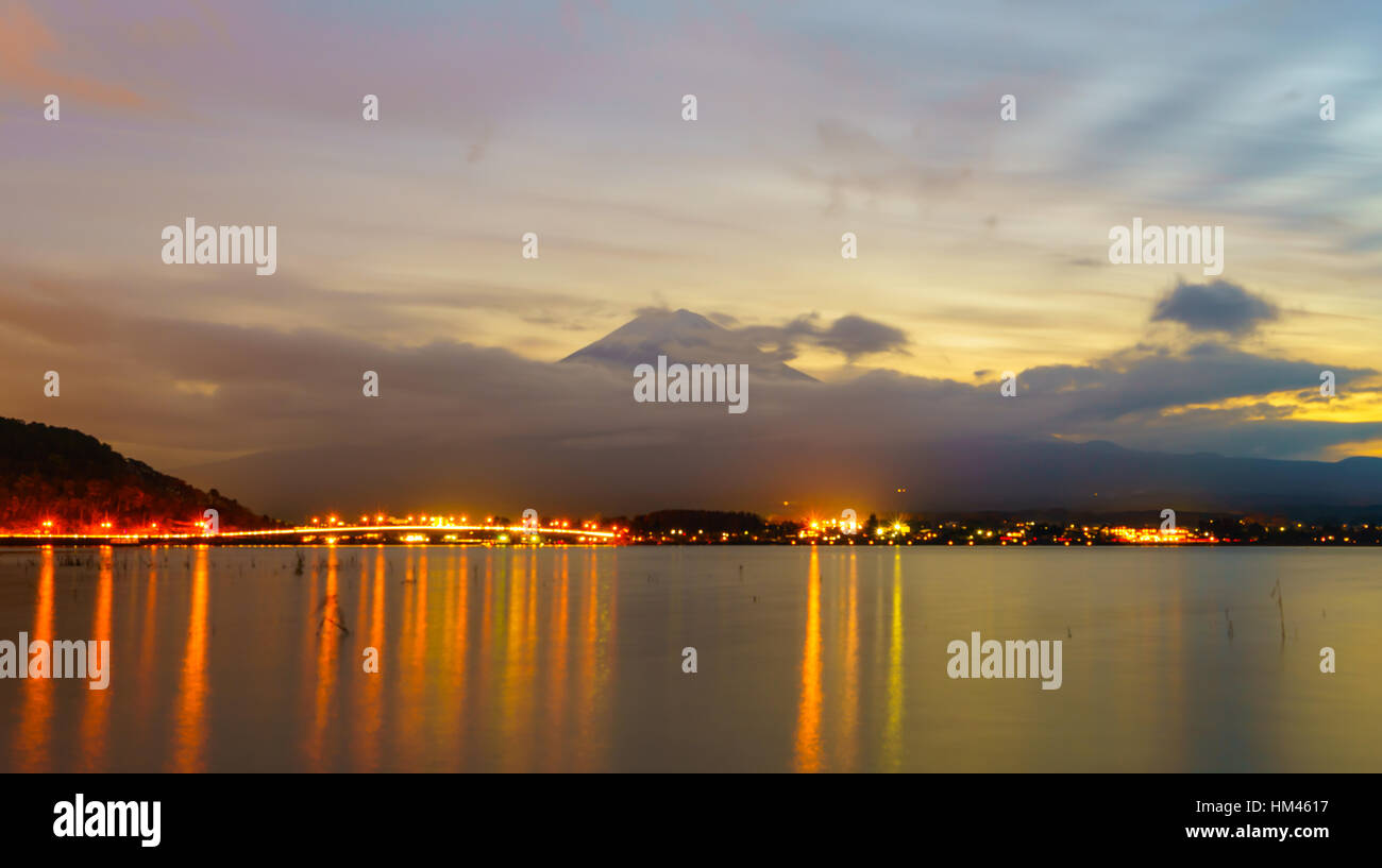 Mount Fuji sunset, Japan Stock Photo - Alamy
